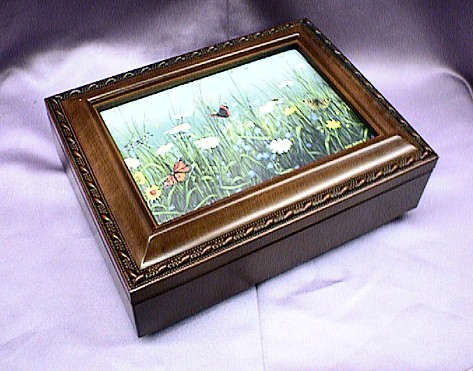 Field of Flowers Rosewood Music Box # FB2044